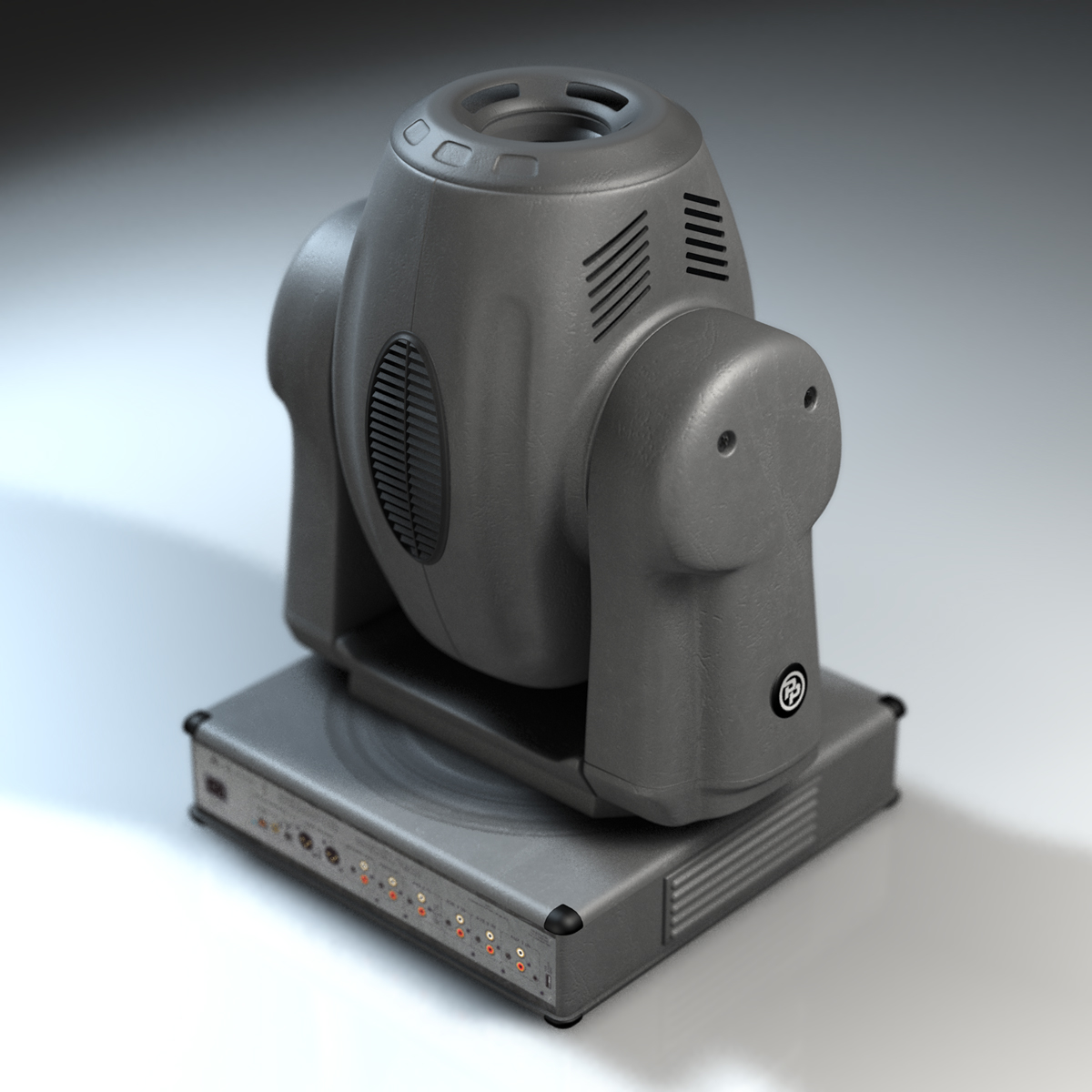 3d model of gobo lamp lighting effects