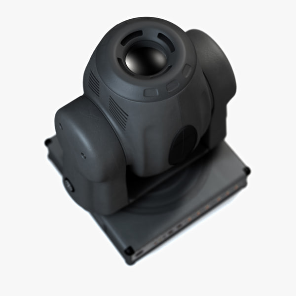 3d model of gobo lamp lighting effects