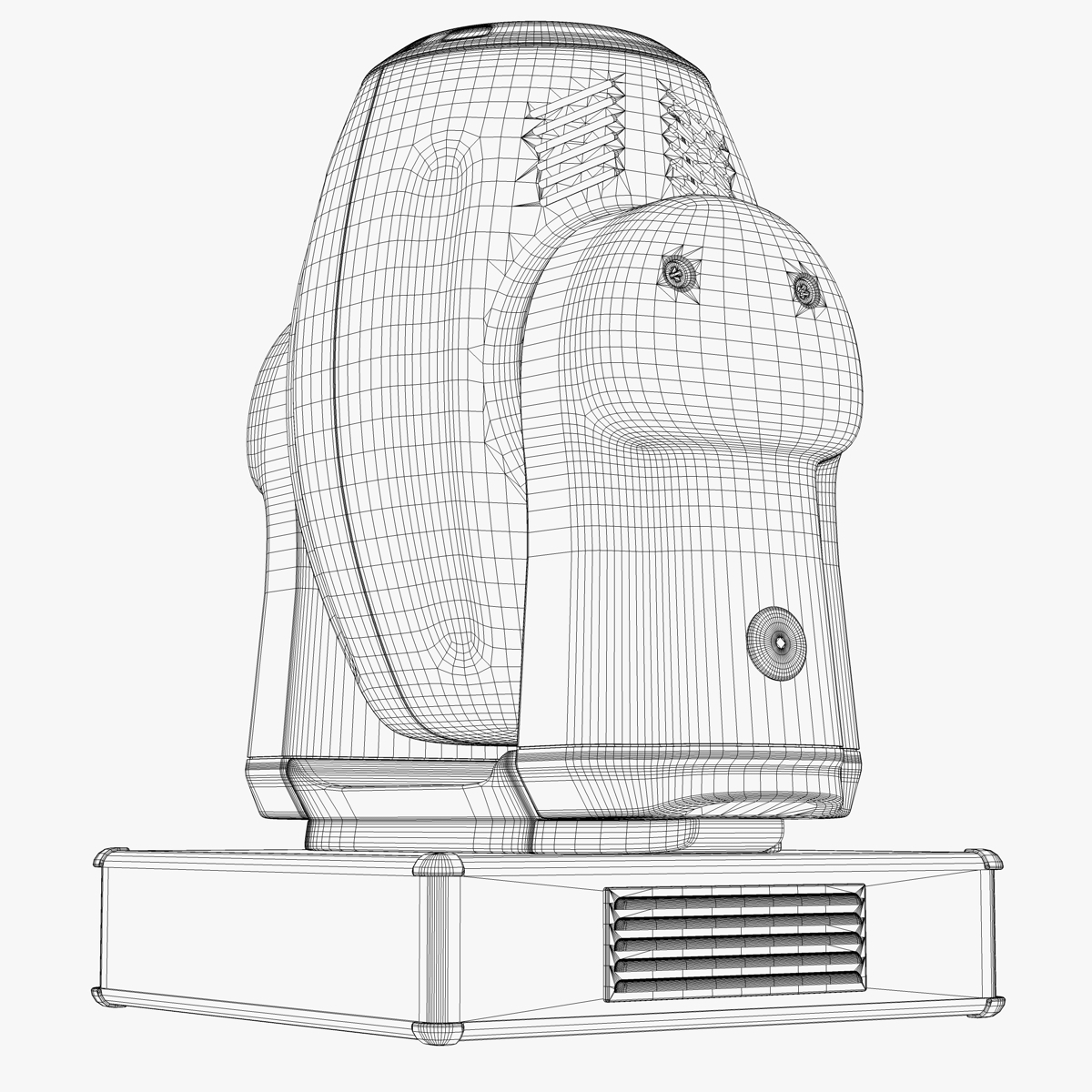 3d model of gobo lamp lighting effects