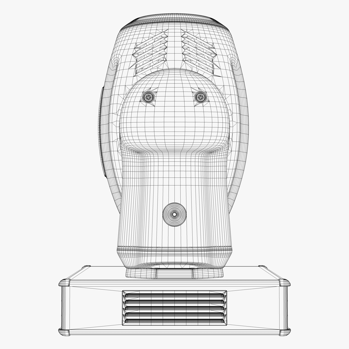 3d model of gobo lamp lighting effects