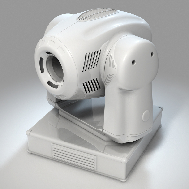 3d model of gobo lamp lighting effects