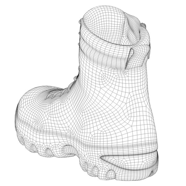 male hunter boots 3d model