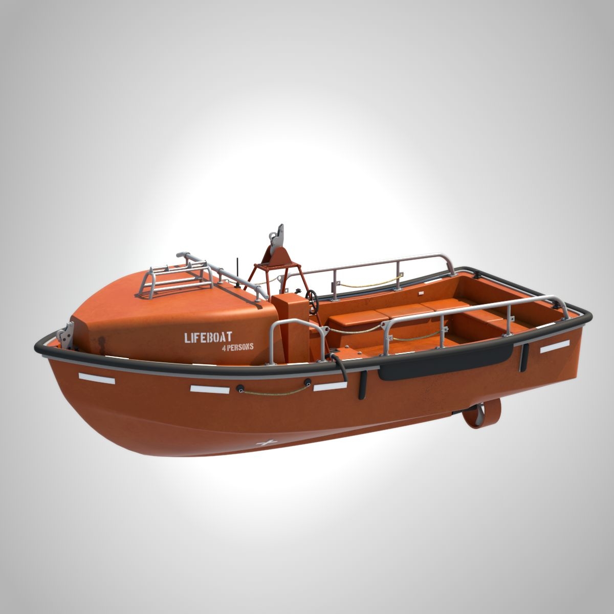 open lifeboat davit max