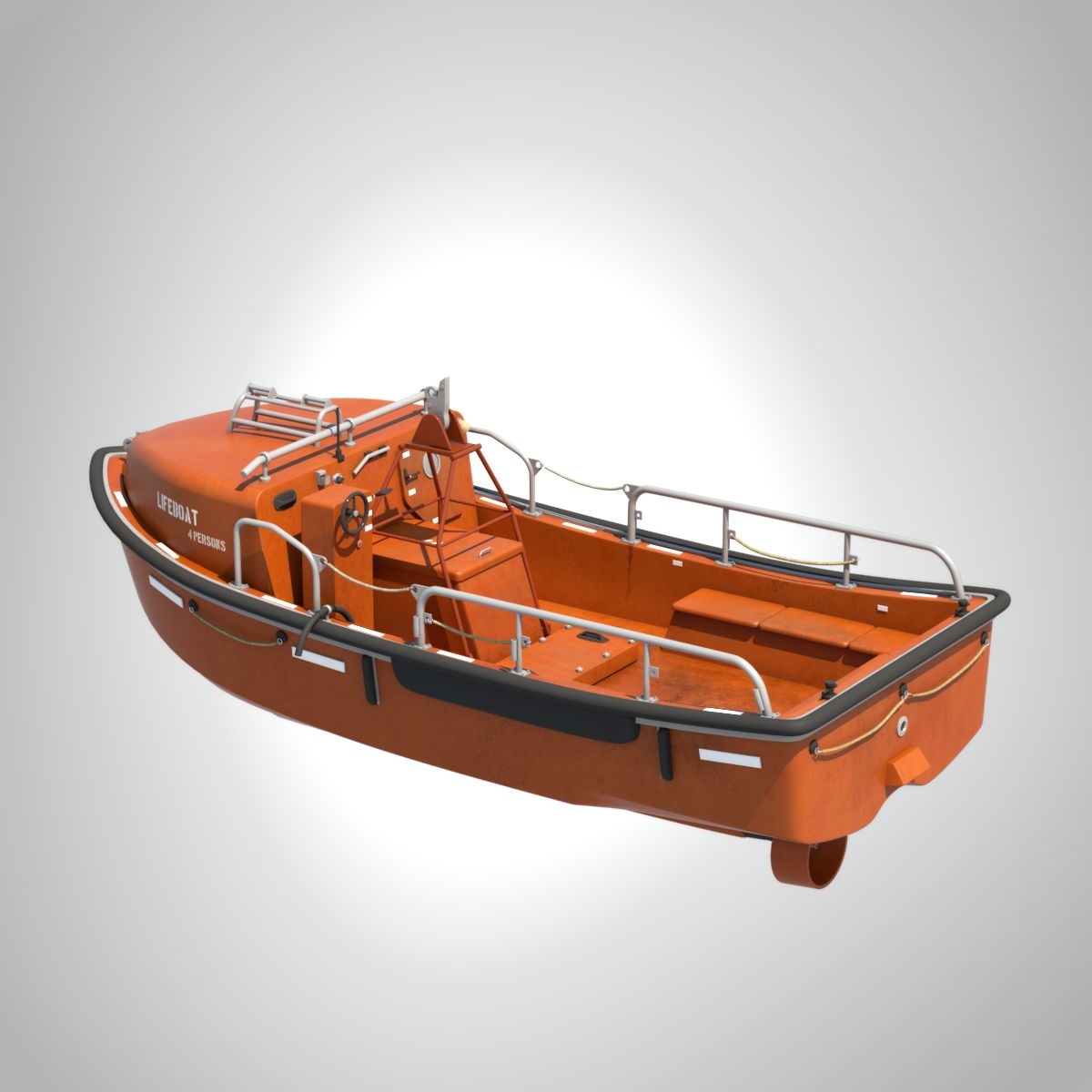 open lifeboat davit max