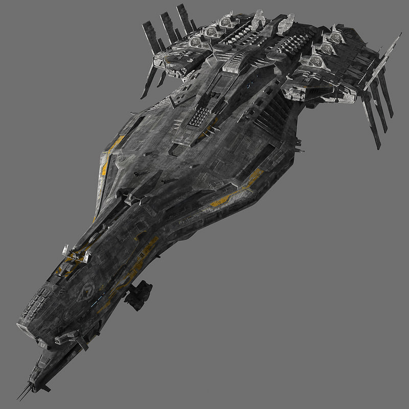 spaceship cruiser 3d model