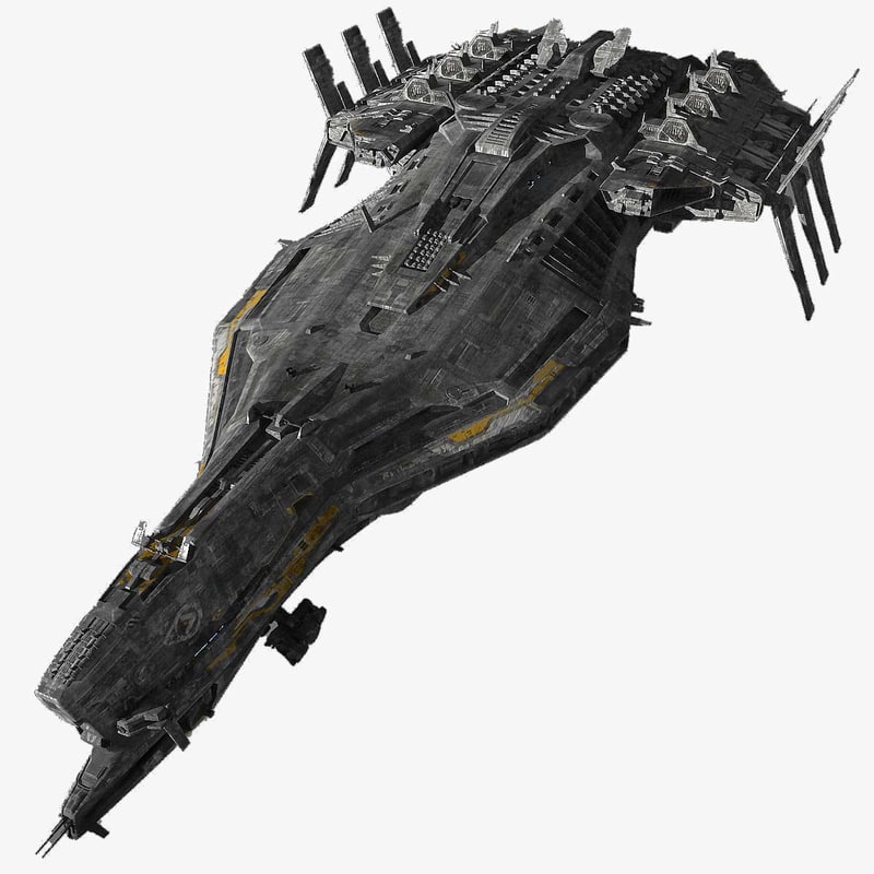 spaceship cruiser 3d model