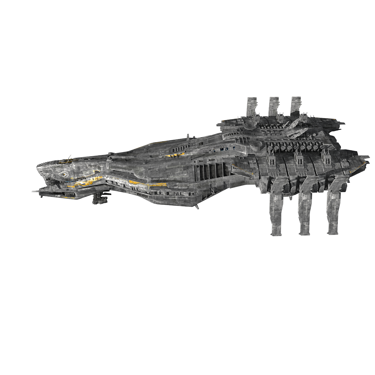spaceship cruiser 3d model