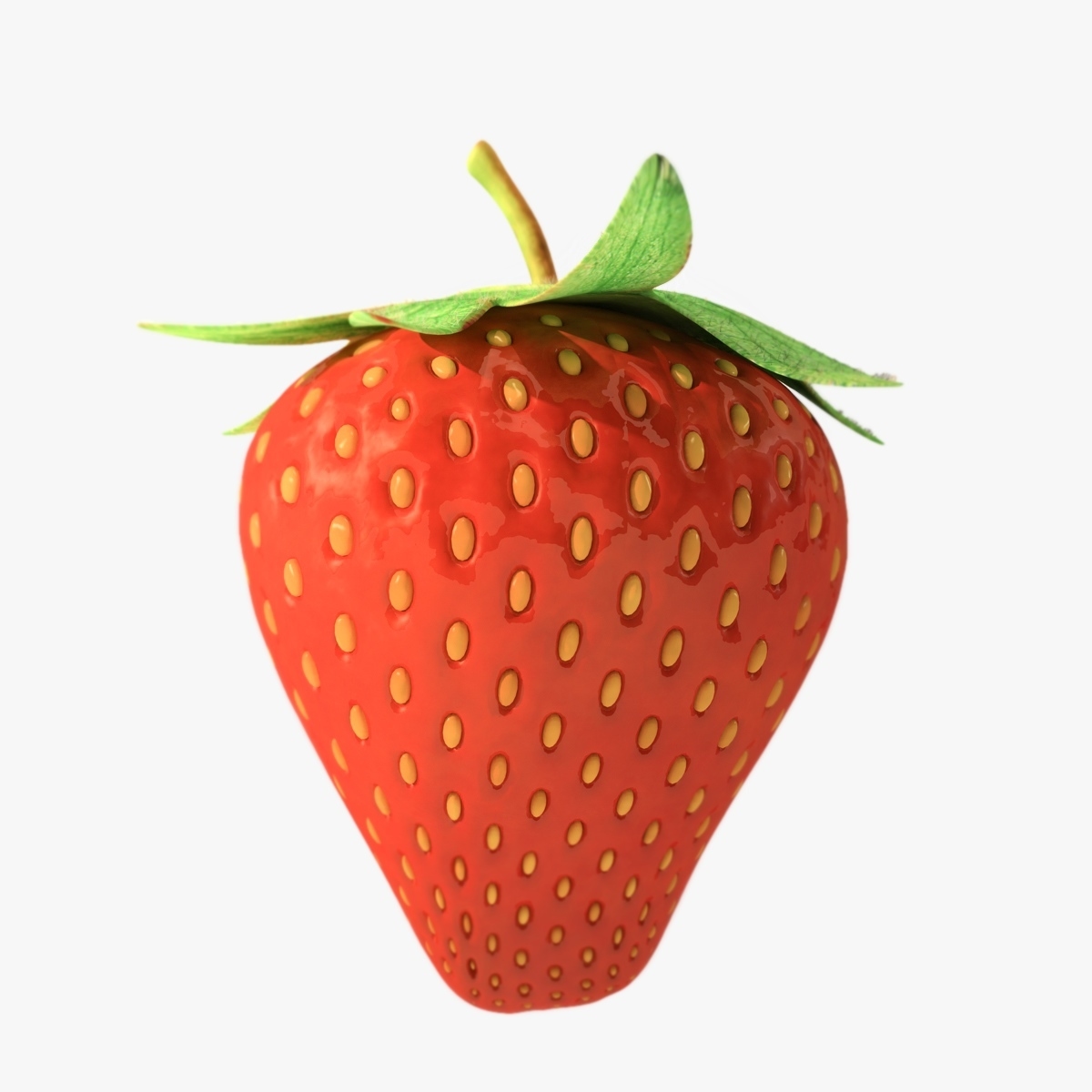 obj strawberry fruit