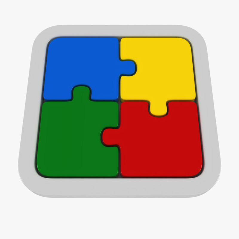 3d Model Puzzle 4 Piece 3d Model Puzzle 4 Piece