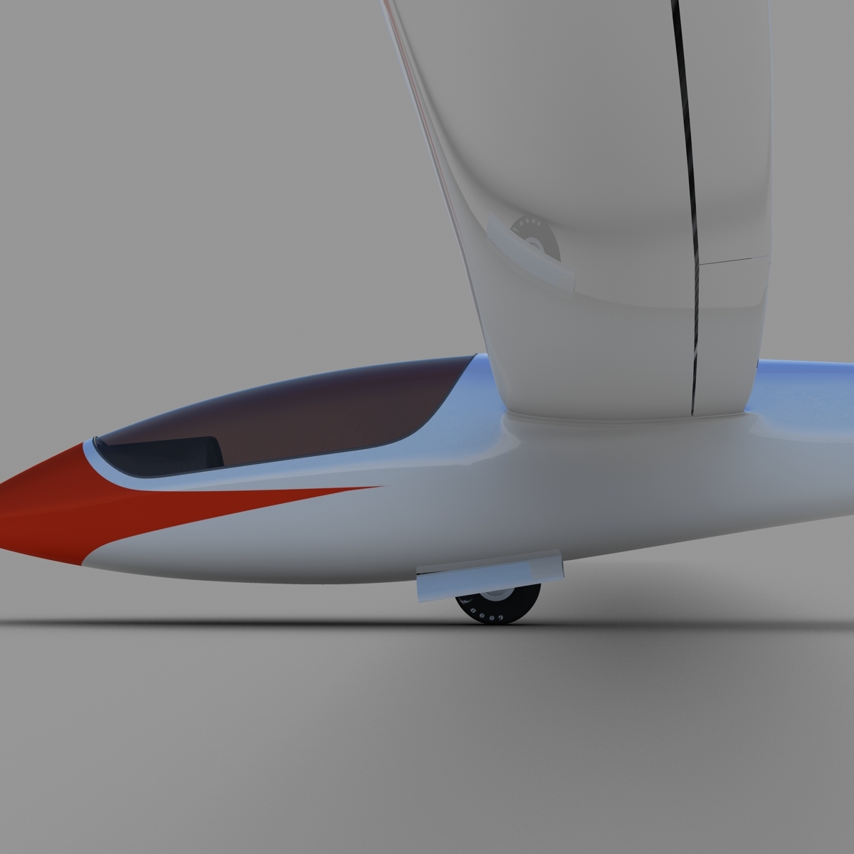 3d model asw 20 glider
