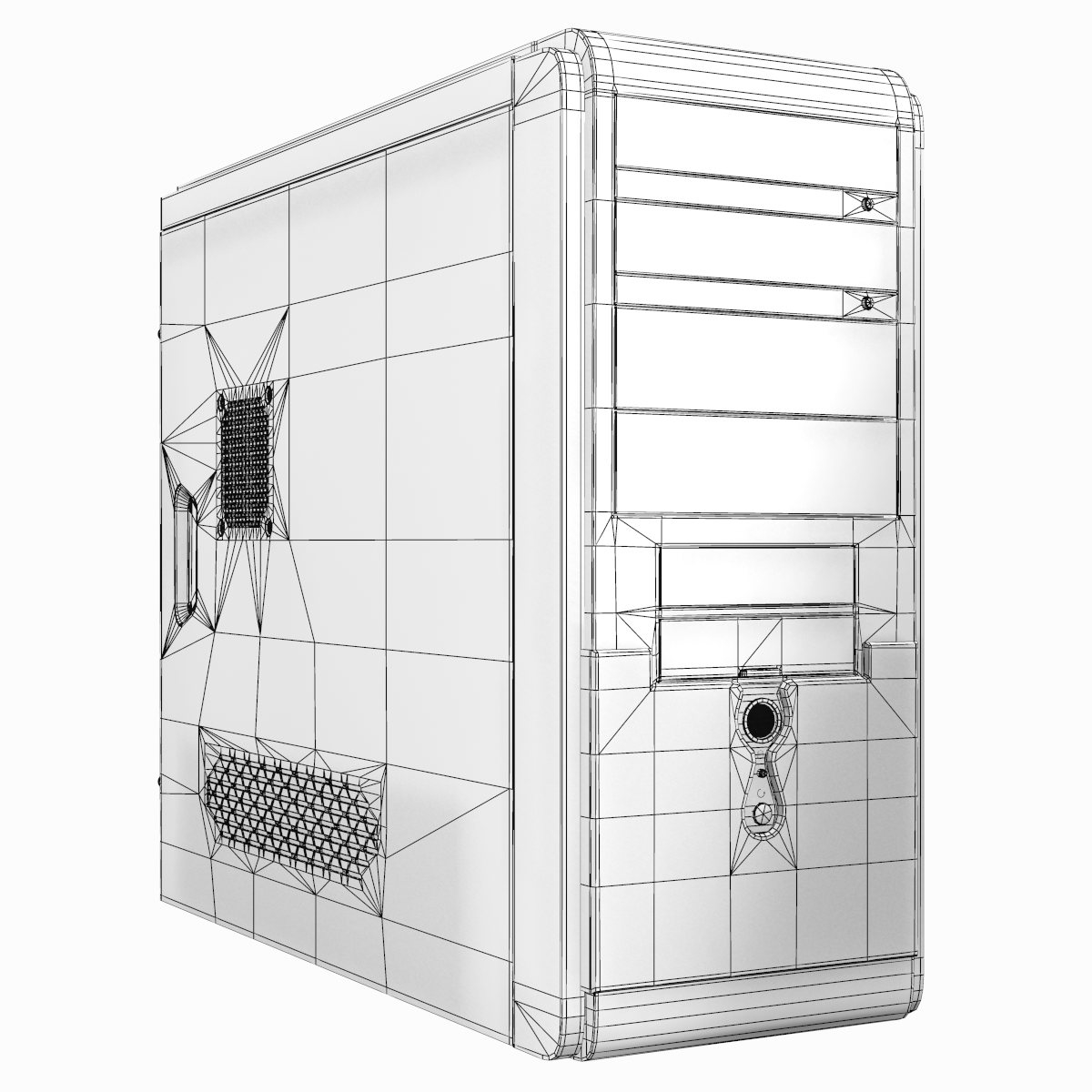 computer case asus ta-663 3d model