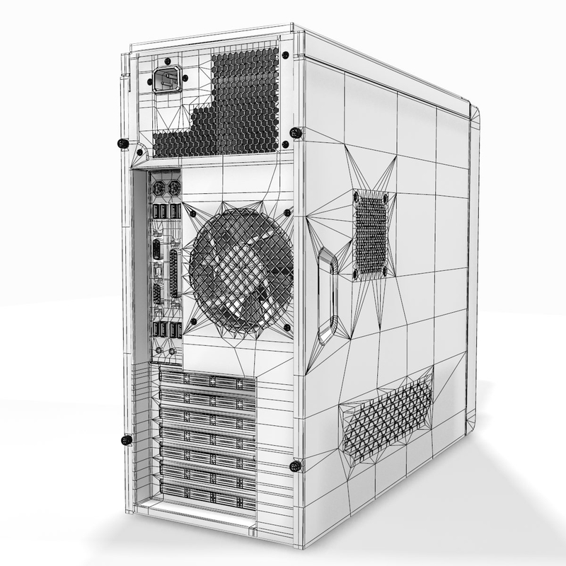 Computer Case Asus Ta 663 3d Model