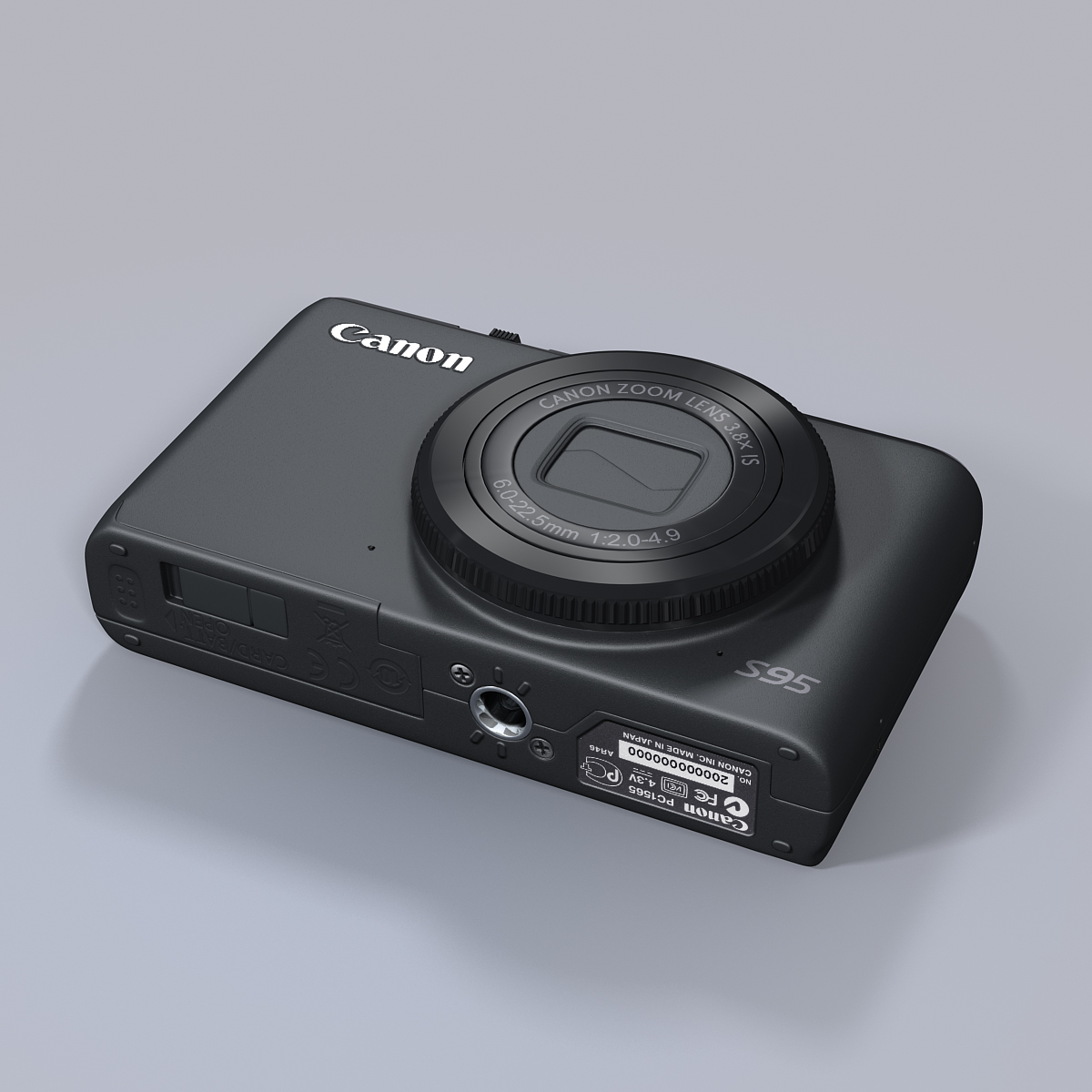 3d model of canon s95 digital camera