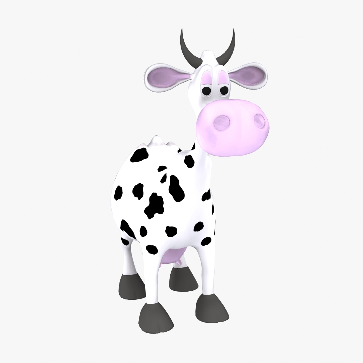 3d cartoon cow model