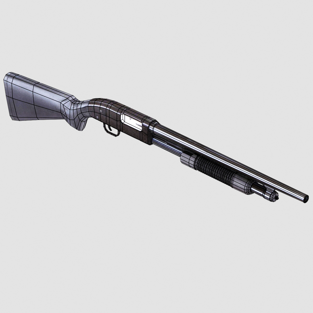 games shotgun 3d model
