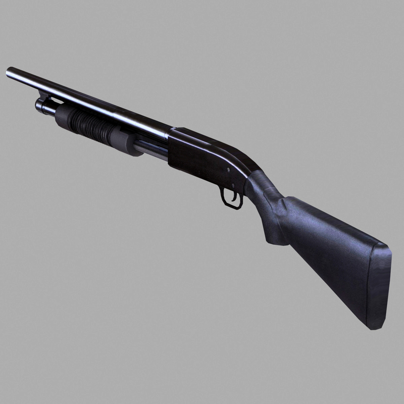 games shotgun 3d model