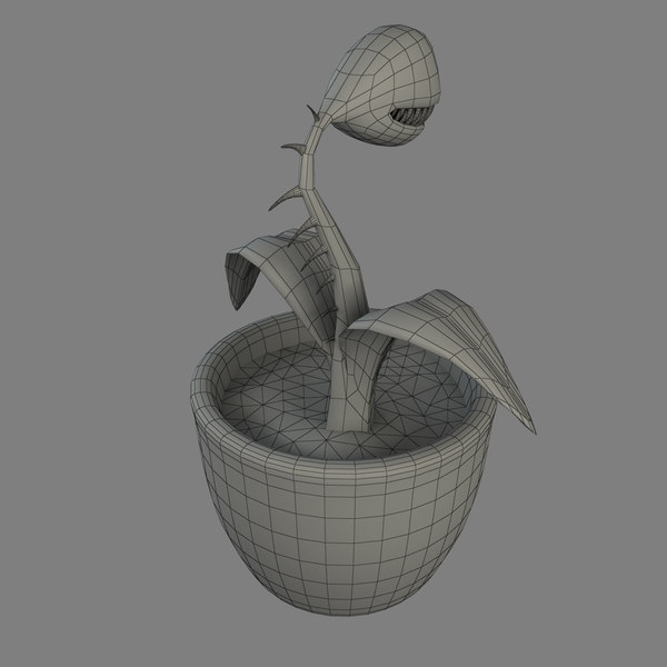 3d fictional carnivorous plant model