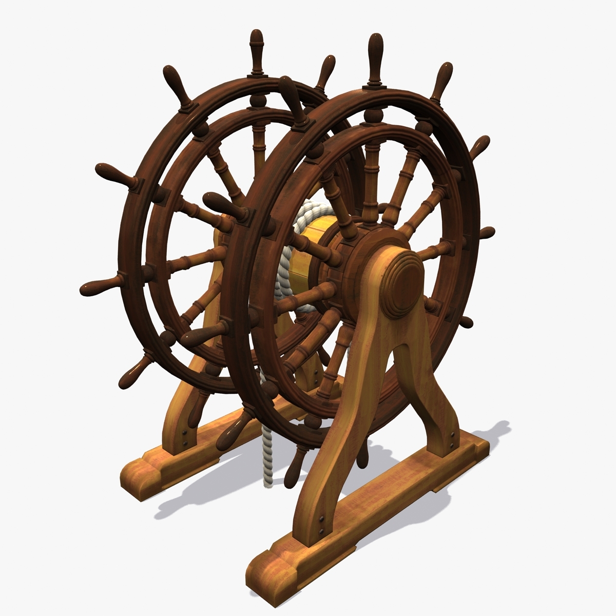 ship wheel 3d model