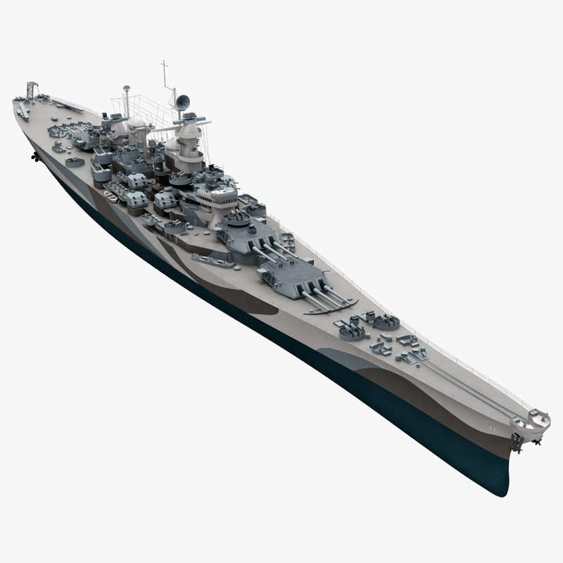 3d uss bb 63 missouri model