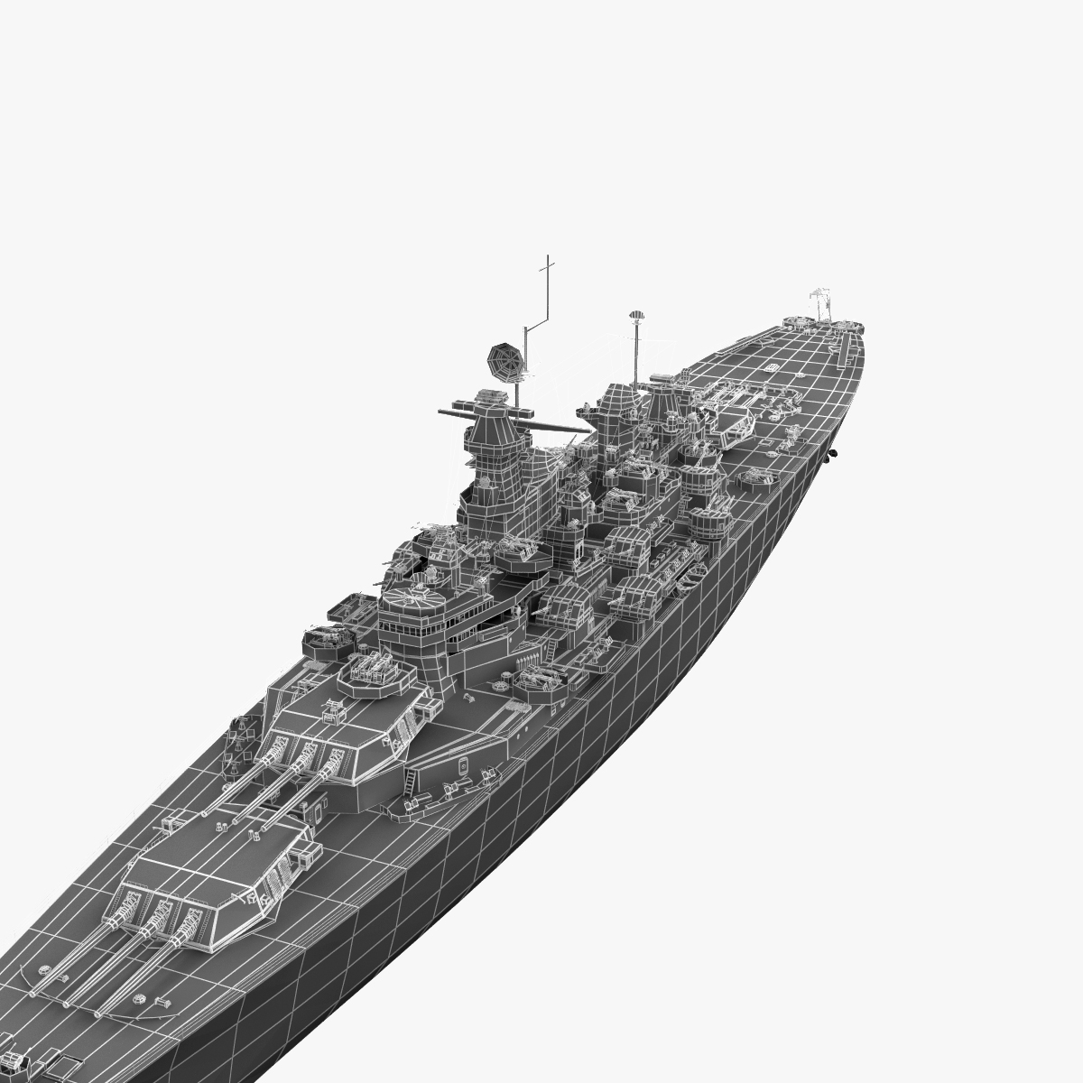 3d uss bb 63 missouri model