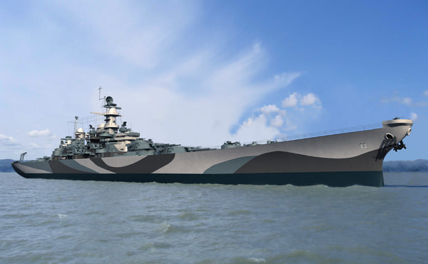 3d uss bb 63 missouri model