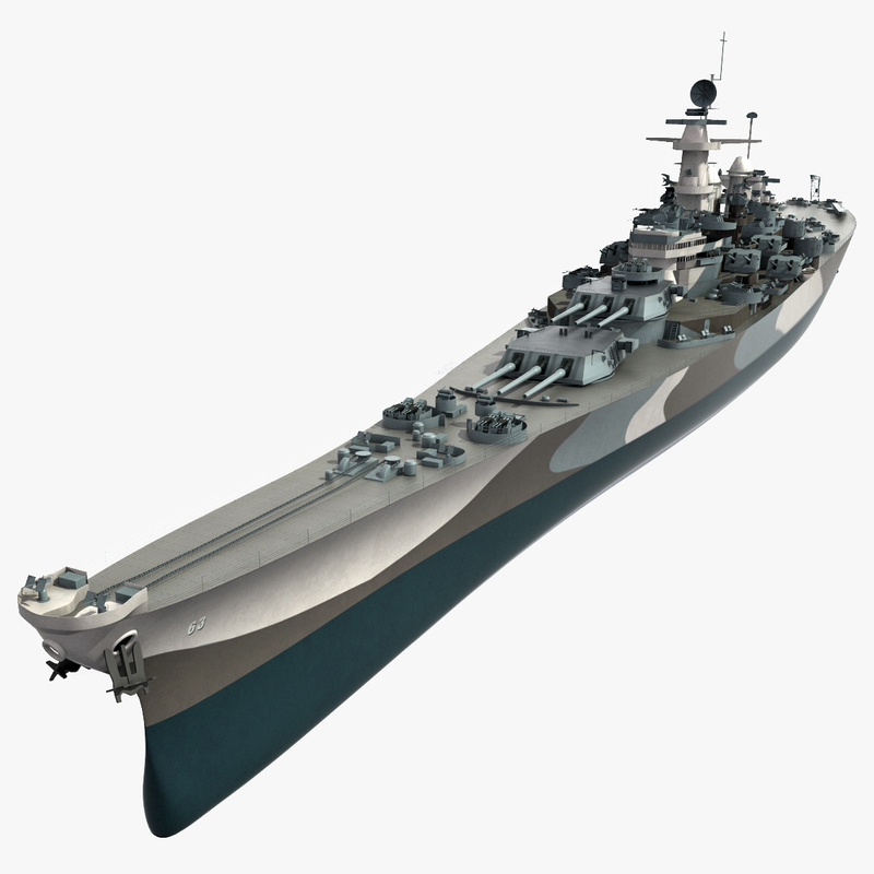3d uss bb 63 missouri model