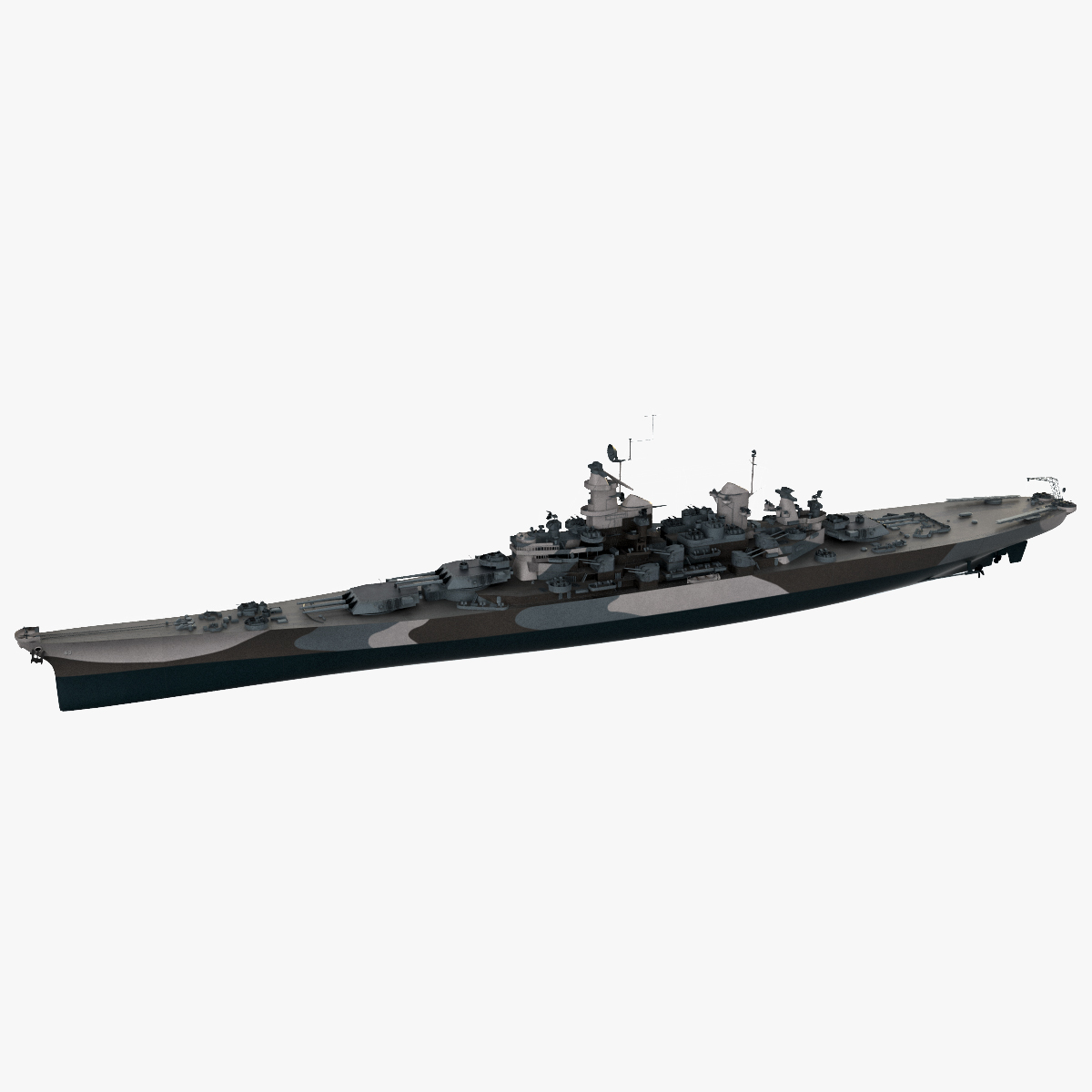 3d uss bb 63 missouri model