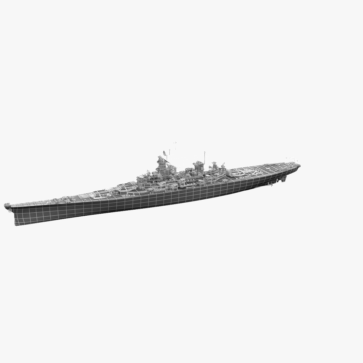 3d uss bb 63 missouri model