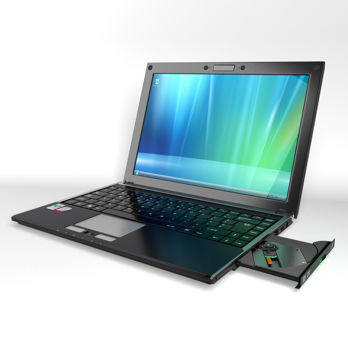3d notebook laptop model