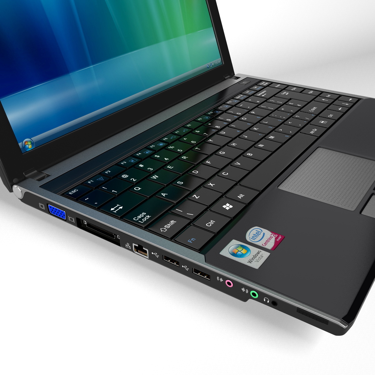 3d notebook laptop model