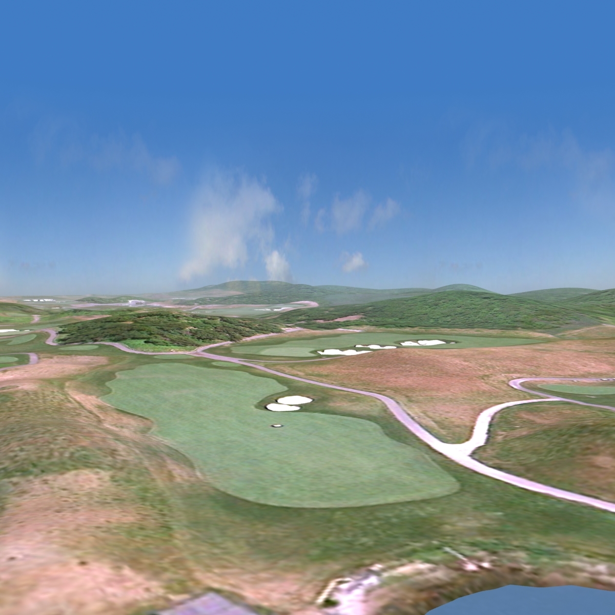 golf course terrain lightwave 3d fbx