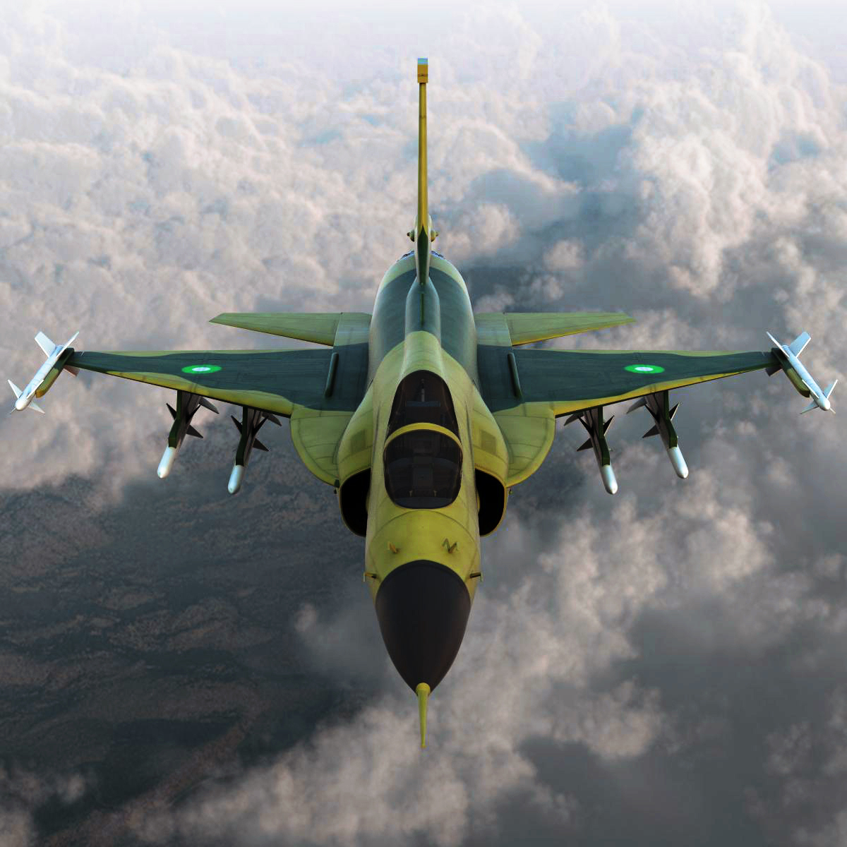 3d realistic jf-17 thunder fighter model