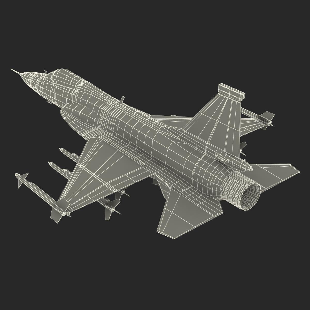 3d realistic jf-17 thunder fighter model