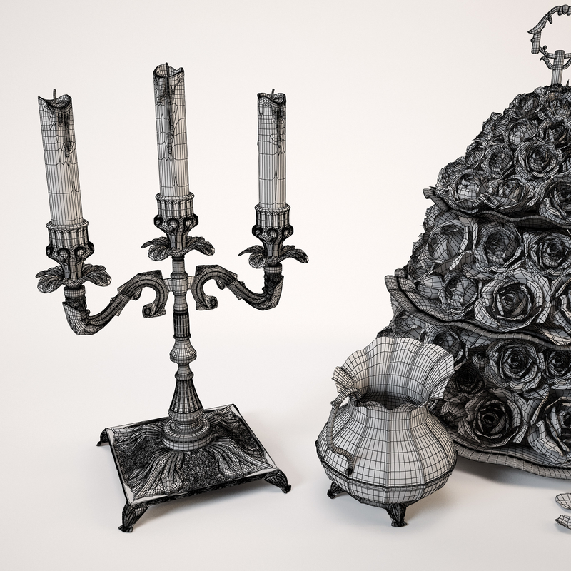 table layout 3d model