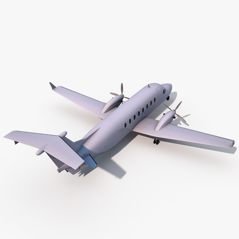 3d realistic passenger aircraft model