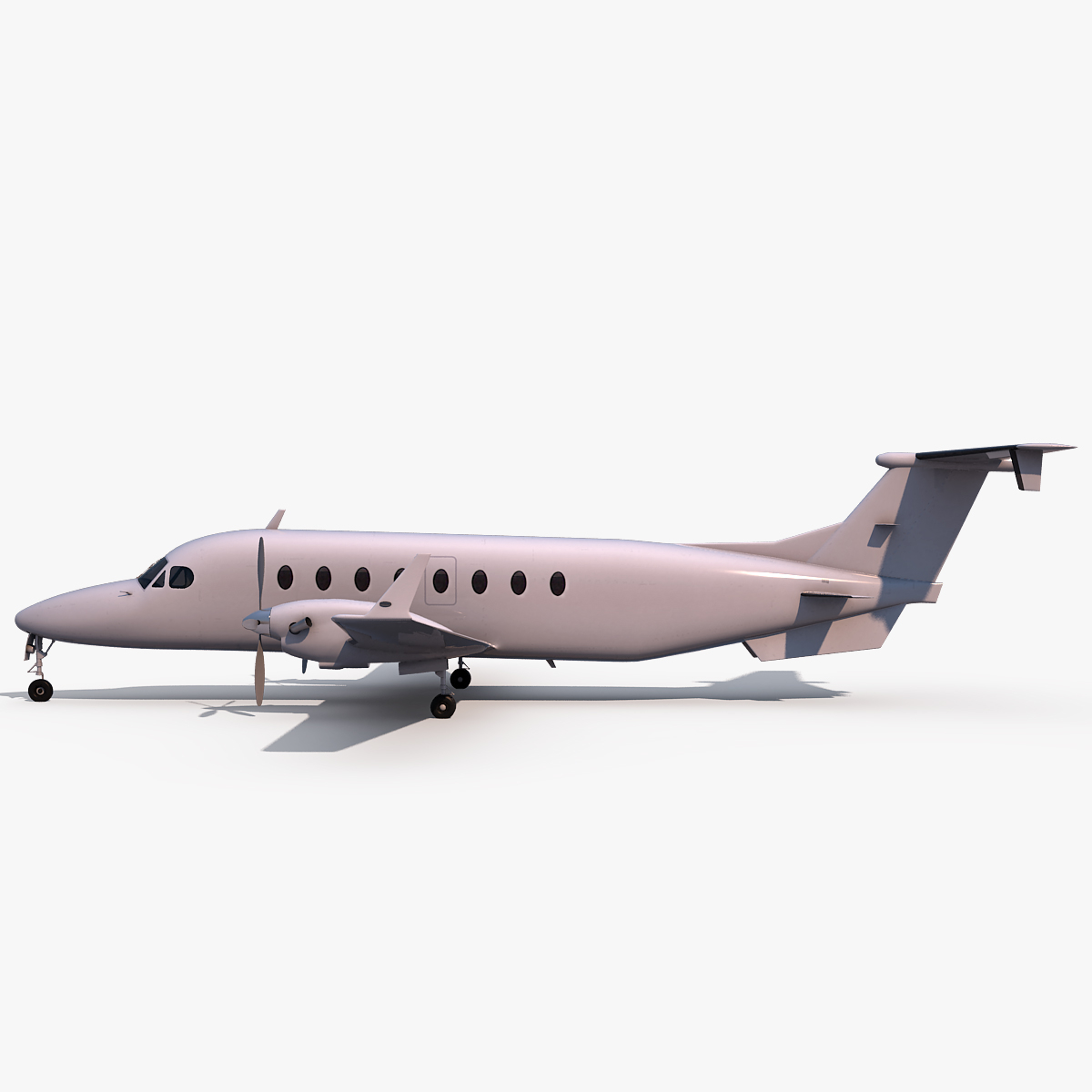 3d realistic passenger aircraft model