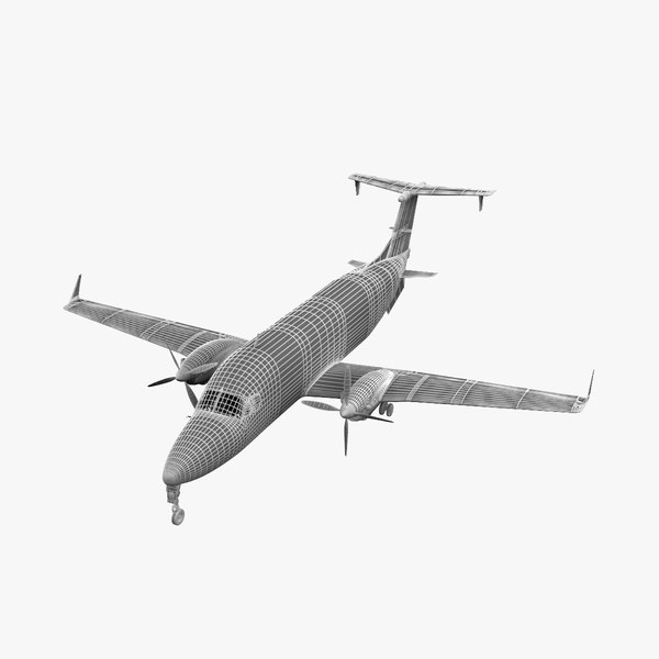 3d realistic passenger aircraft model