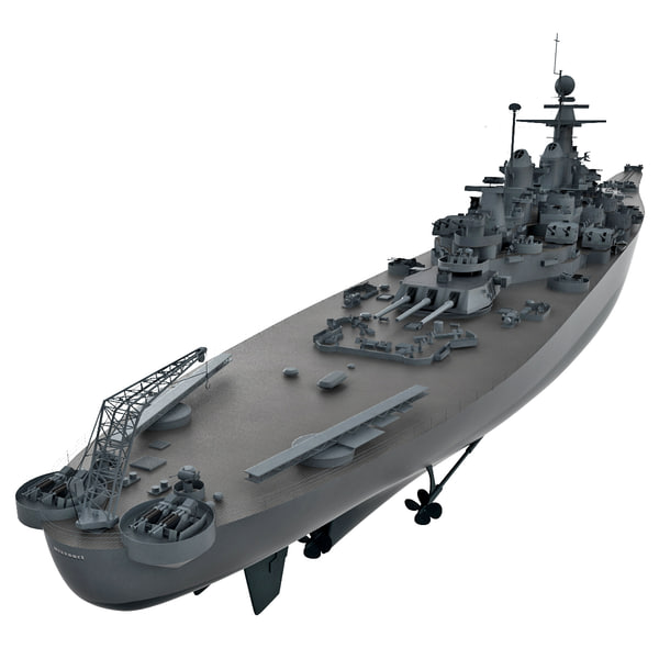 uss bb 63 missouri 3d model
