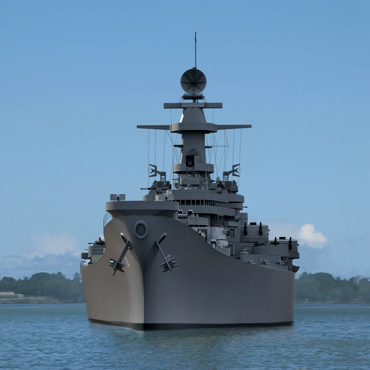uss bb 63 missouri 3d model