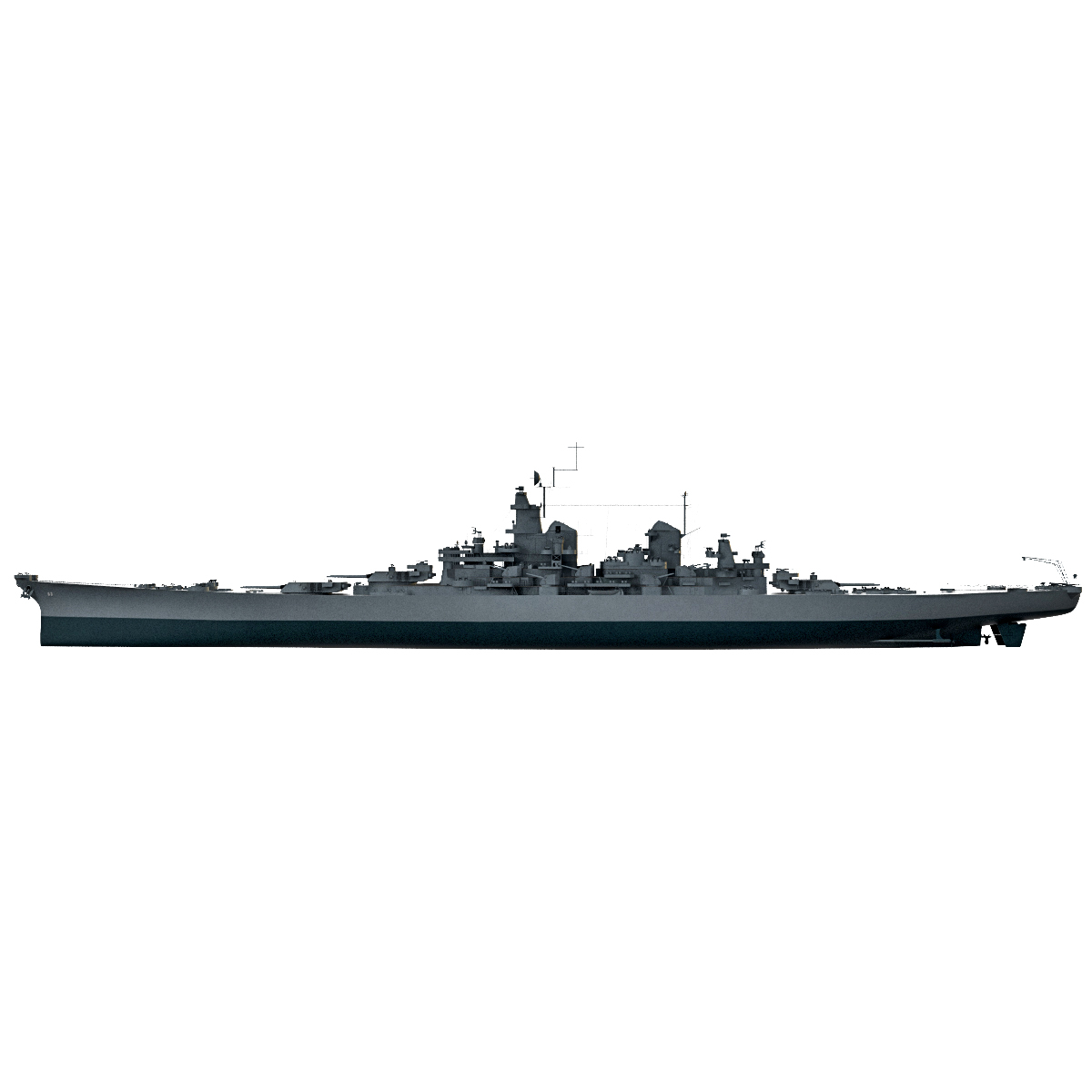 uss bb 63 missouri 3d model