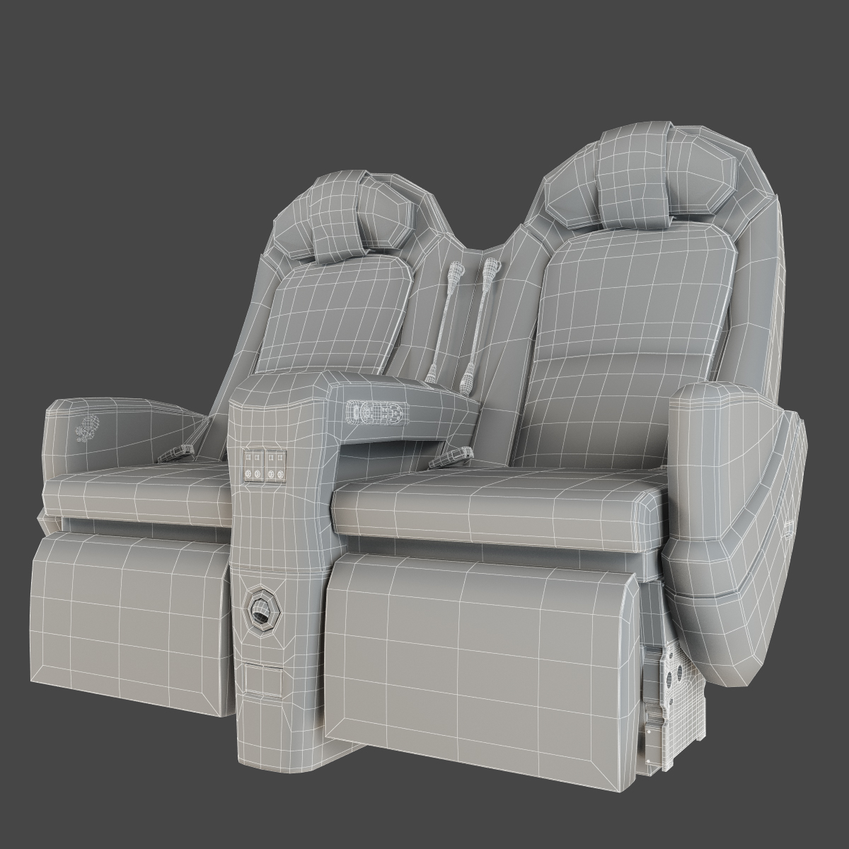 3d jal sky shell seat model