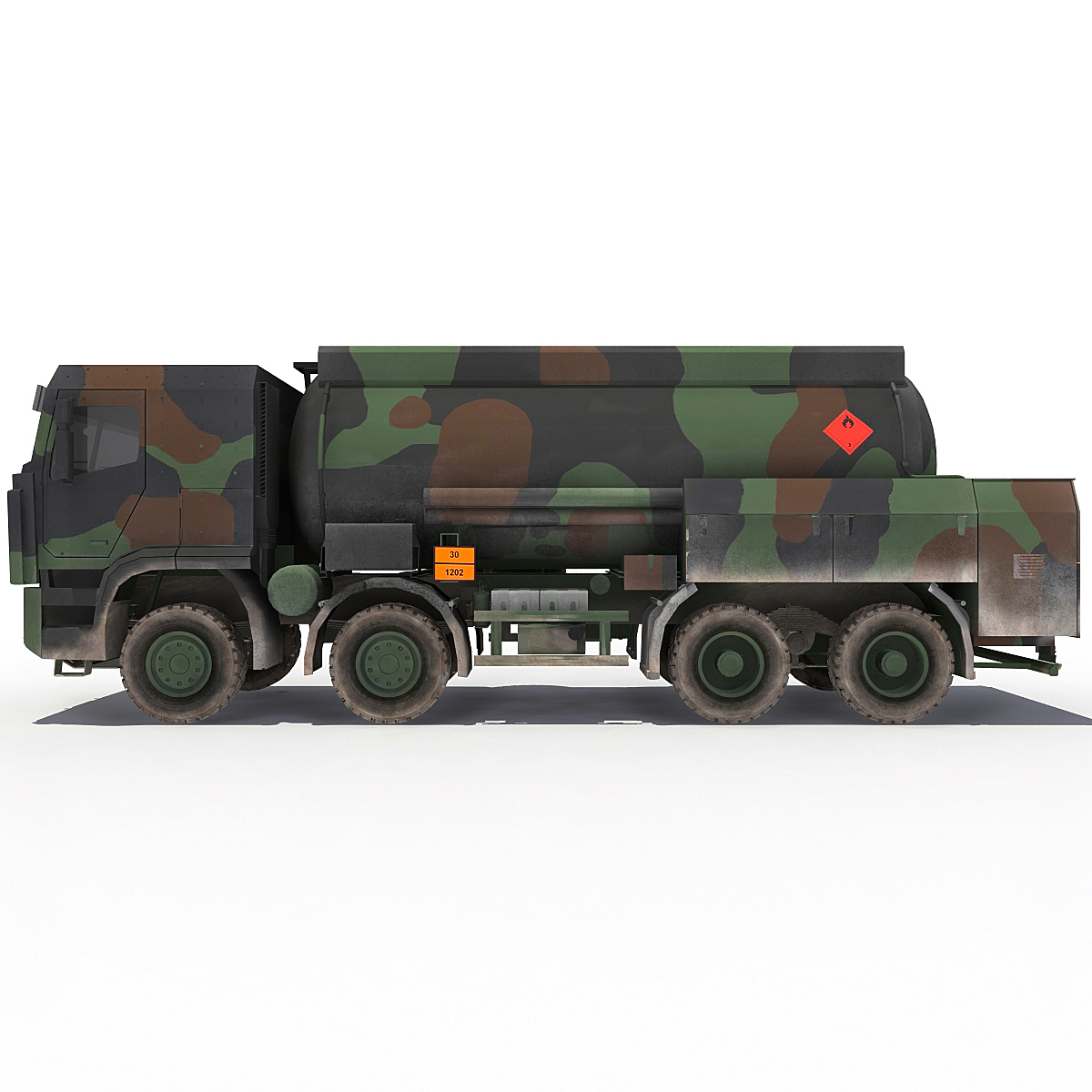 iveco military wheeled tanker 3ds