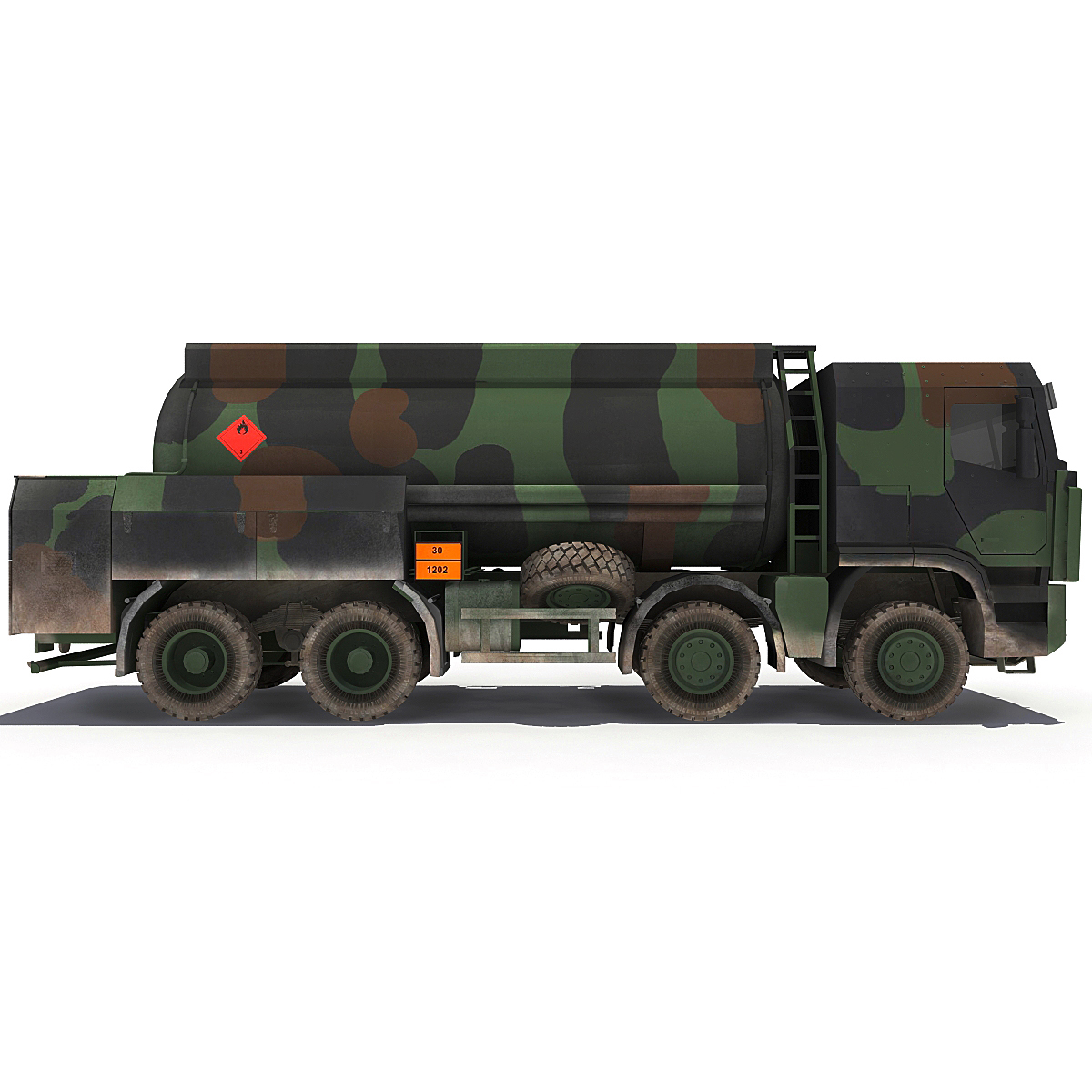 iveco military wheeled tanker 3ds