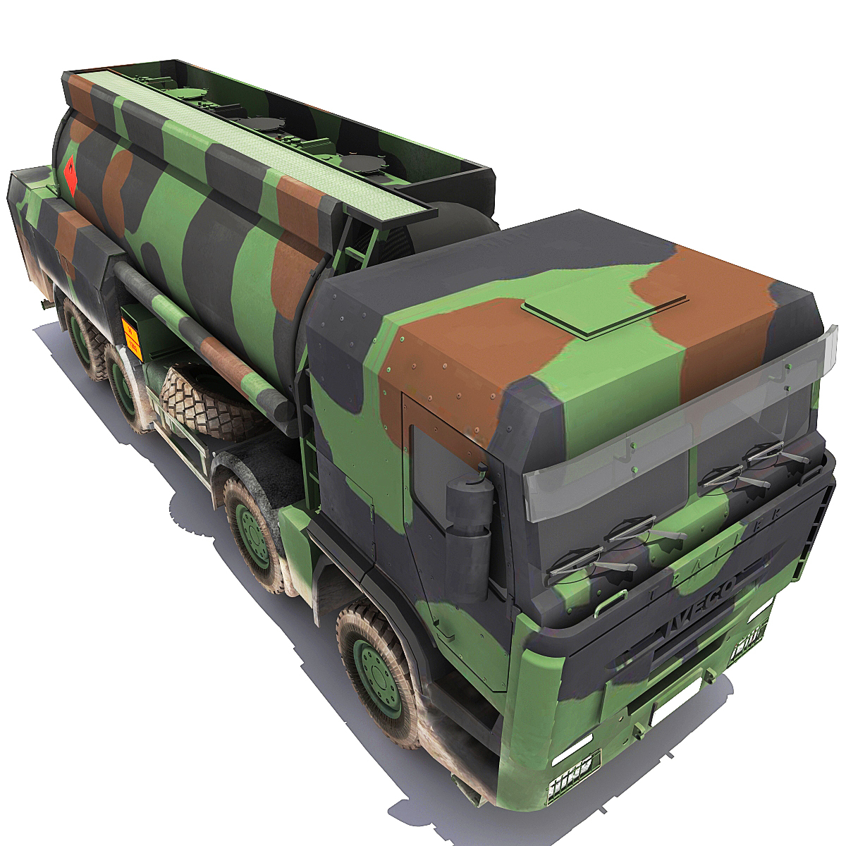 iveco military wheeled tanker 3ds