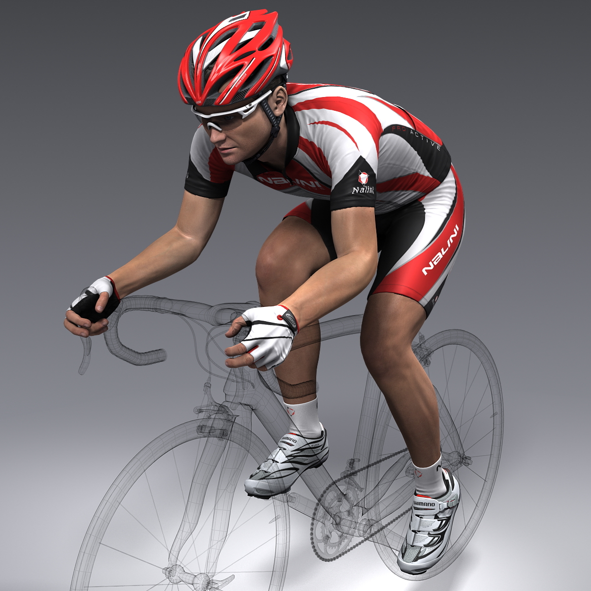 bicycle rider cycling 3d max