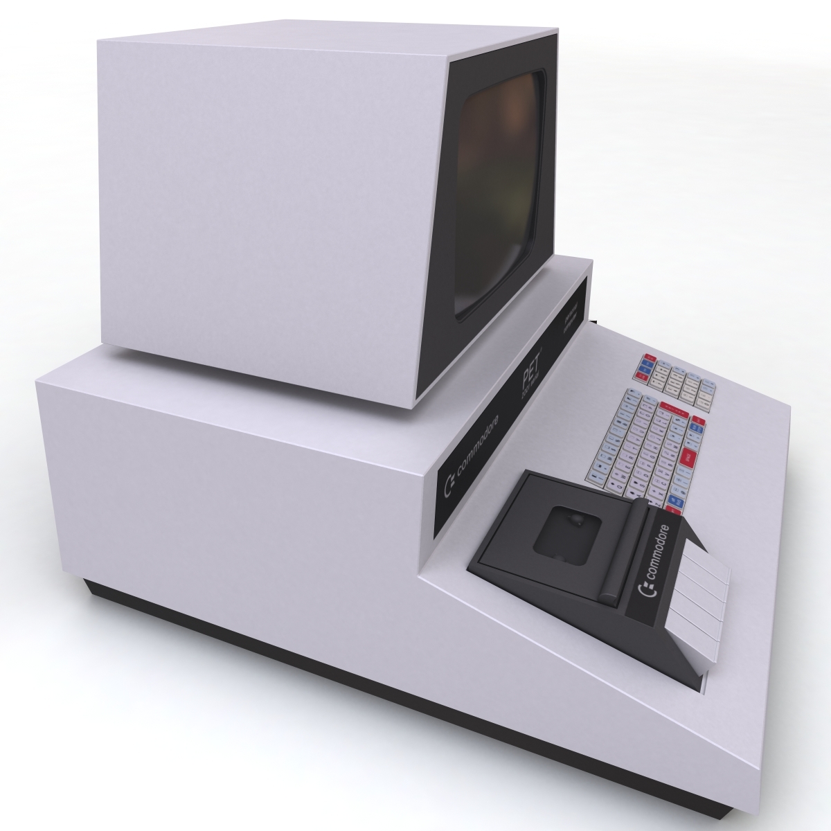 retro computer pet 2001 3d max