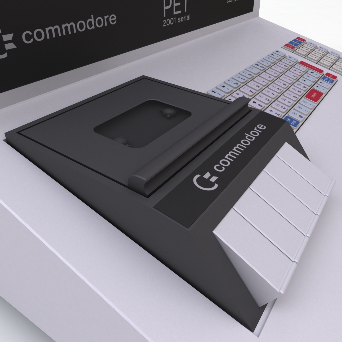 retro computer pet 2001 3d max
