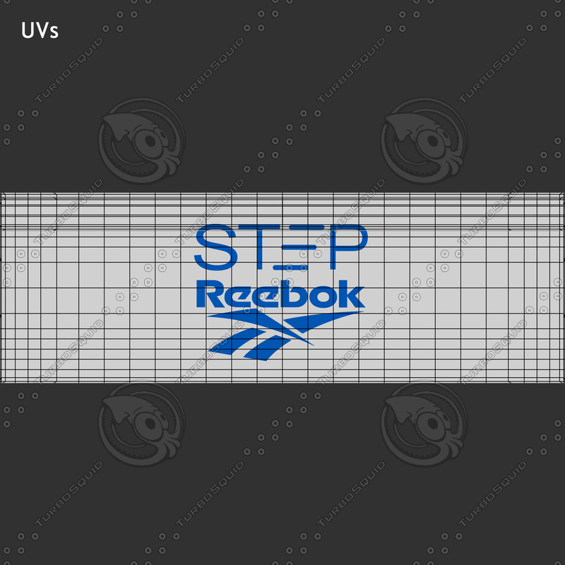 3d model reebok step exercise
