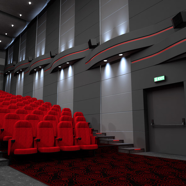 cinema-theater hall modelled 3d max