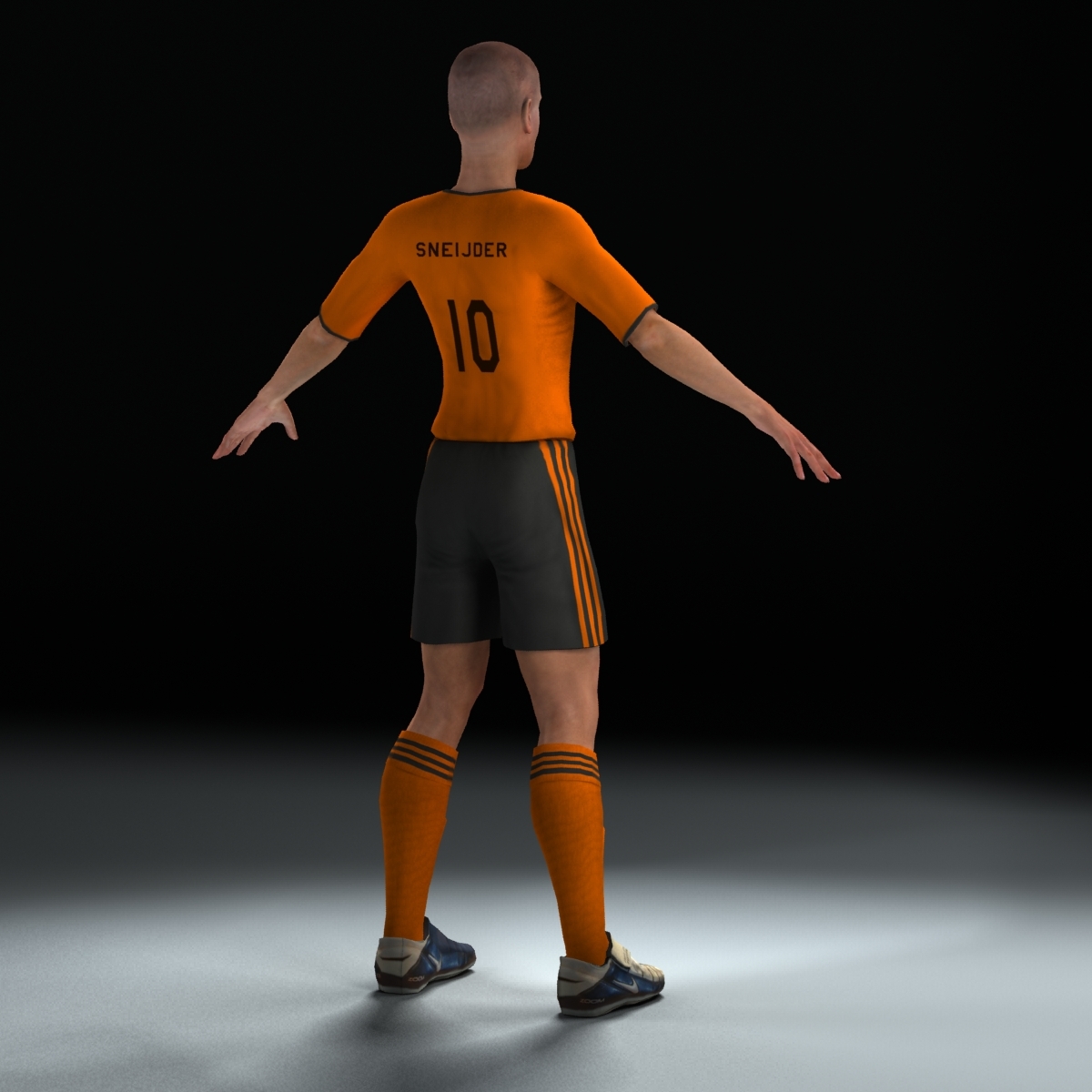 rigged soccer player 3d max